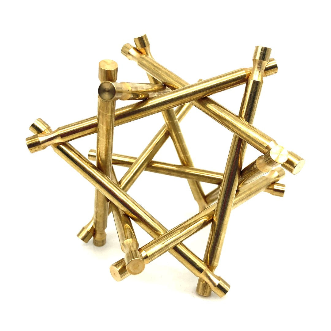 Nova Plexus Puzzle (Brass) – Cubicdissection