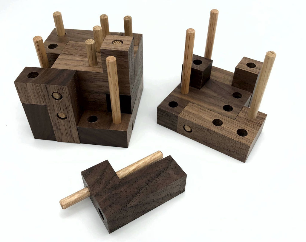 Logical Progression Interlocking Cube (Walnut) - Cubic Dissection ...